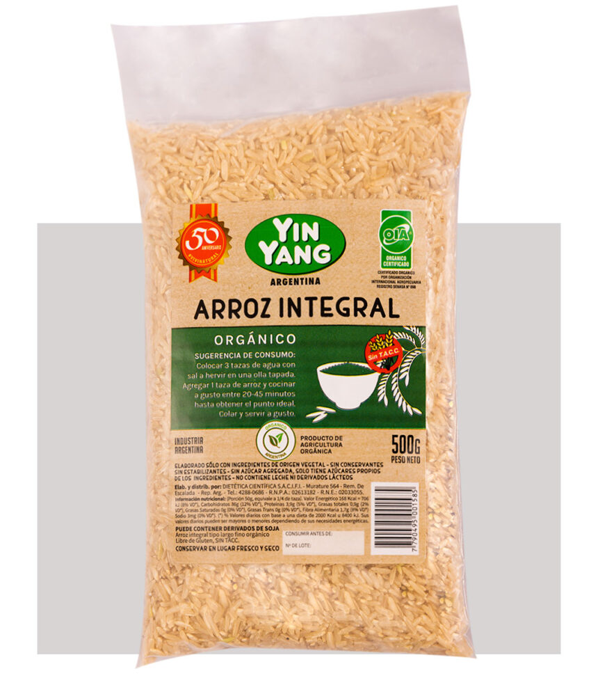 ARROZ INTEGRAL ORGÁNICO – Yin Yang Argentina