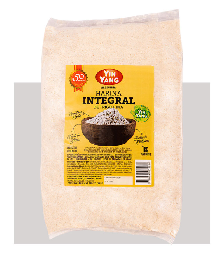 HARINA INTEGRAL DE TRIGO FINA – Yin Yang Argentina