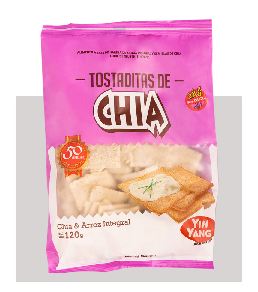 TOSTADITAS DE CHÍA Y ARROZ INTEGRAL – Yin Yang Argentina